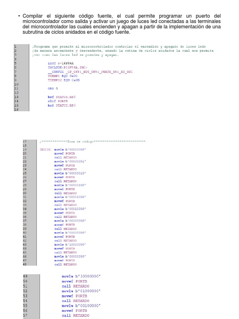 Programacion Con Lenguaje Ensamblador: Display 7 Segmentos | PDF