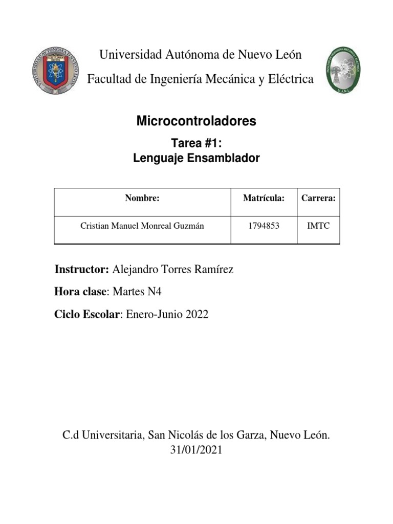 Introducción al Lenguaje Ensamblador | PDF | Lenguaje ensamblador | Lenguaje de programación