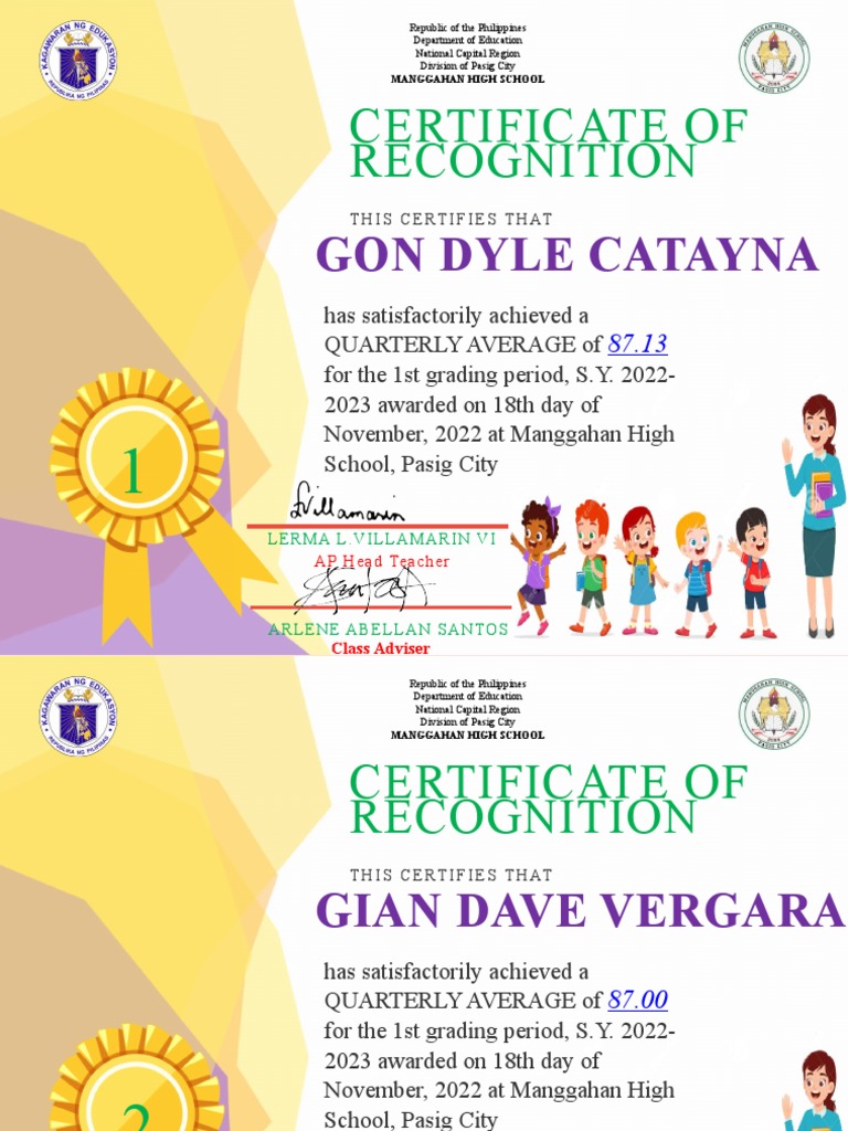 Violet Mandala Pattern Illustration Recognition Certificate | PDF ...