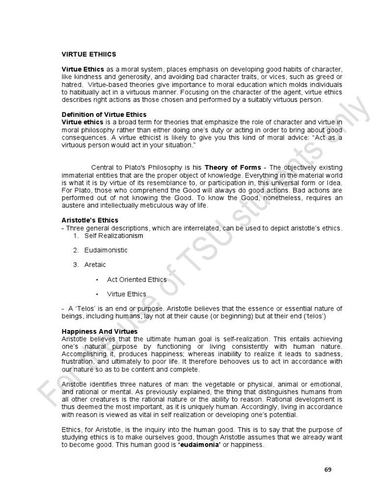 PHL 1B Module 10-1 | PDF | Virtue Ethics | Happiness