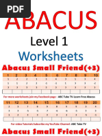Abacus Level Junior 1 | PDF | Mathematics