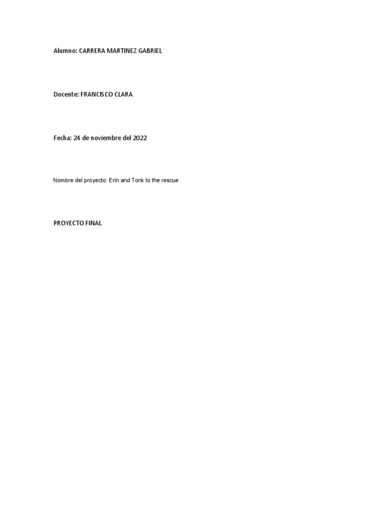 Rescate de Erin y Tonk | PDF