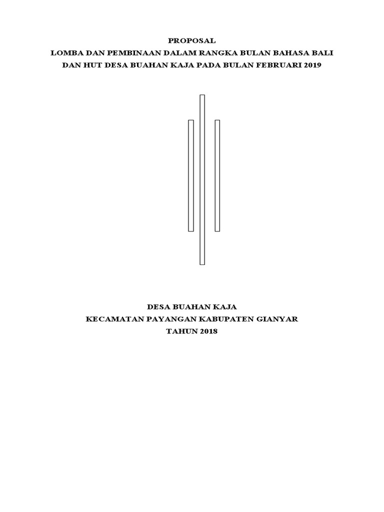 Proposal Bulan Bahasa | PDF