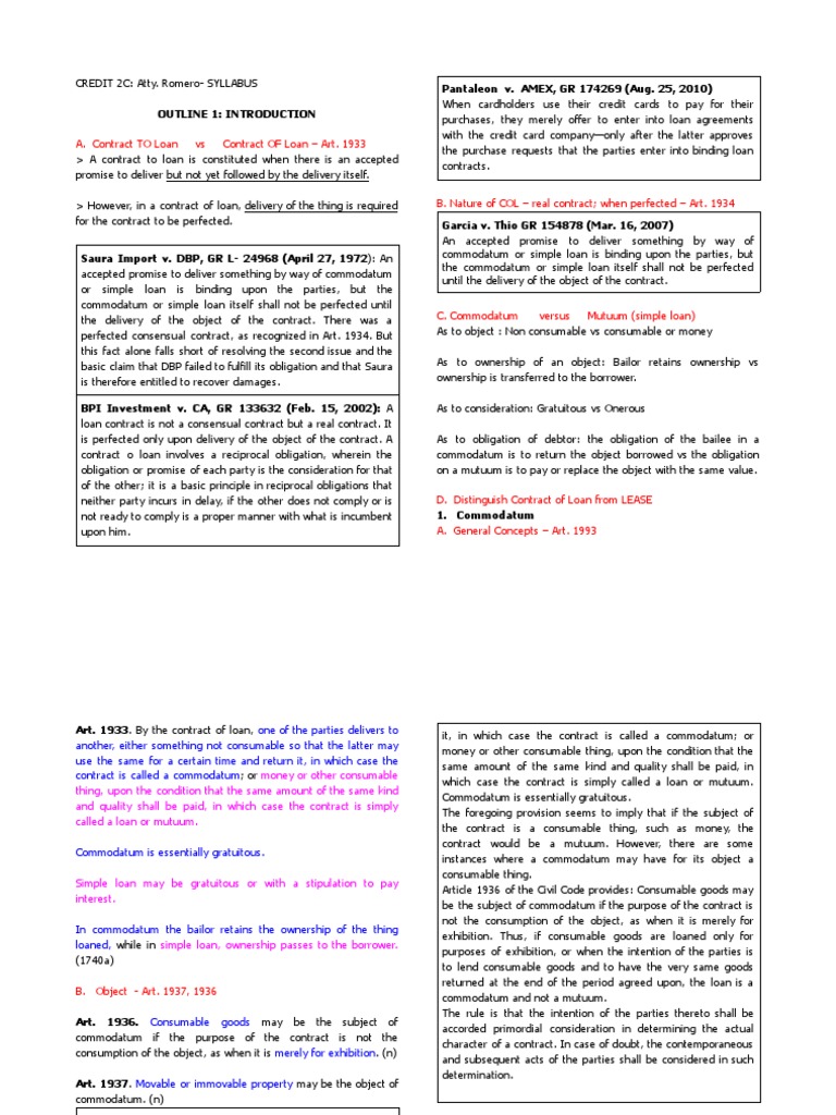 Credit Transactions Notes | PDF | Letter Of Credit | Finance & Money ...