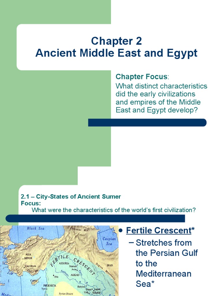 11A& 11B Chapter 2 - Ancient Middle East and Egypt | PDF | Sumer ...