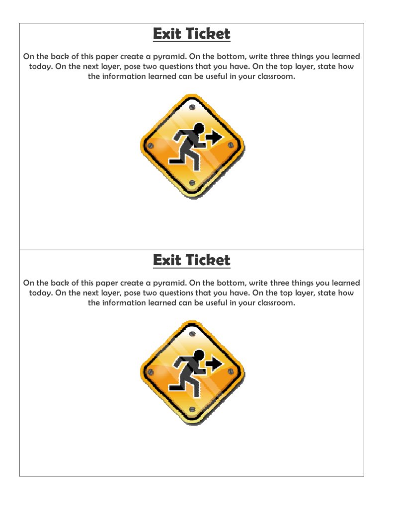 Exit Ticket | PDF