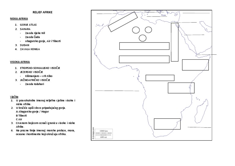 Reljef Afrike: Niska Afrika | PDF