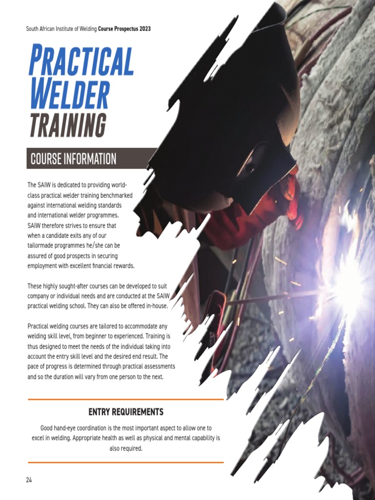 Practical Welder Training Courses 2023 | PDF | Welding | Construction