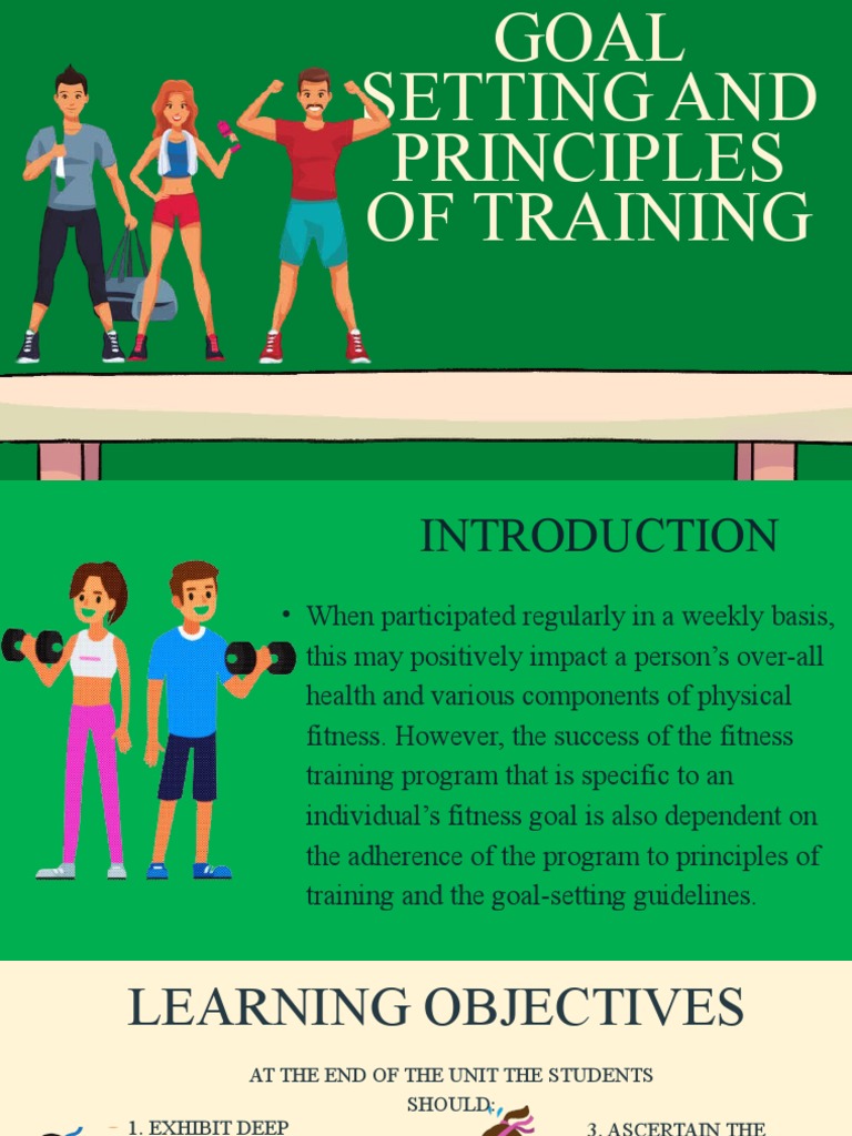 Goal Setting and Principles of Training | PDF | Strength Training ...