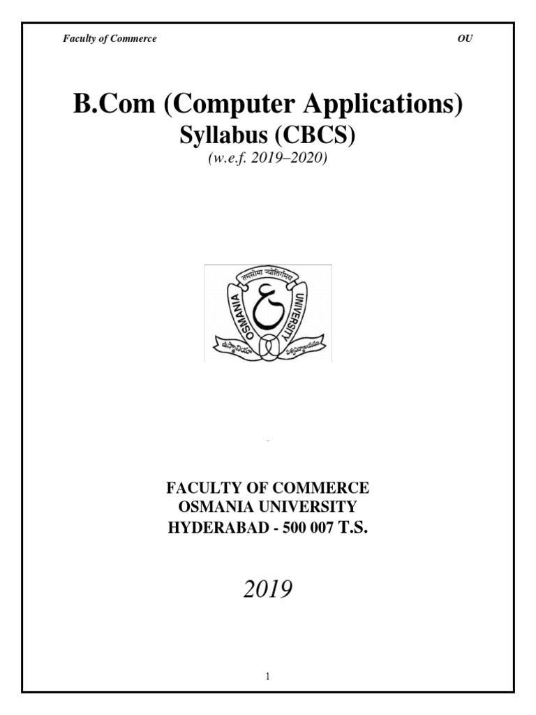 BCom Computer Applications I Year | PDF | World Wide Web | Internet & Web