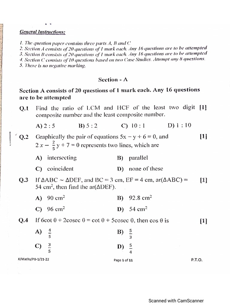 Maths Paper | PDF