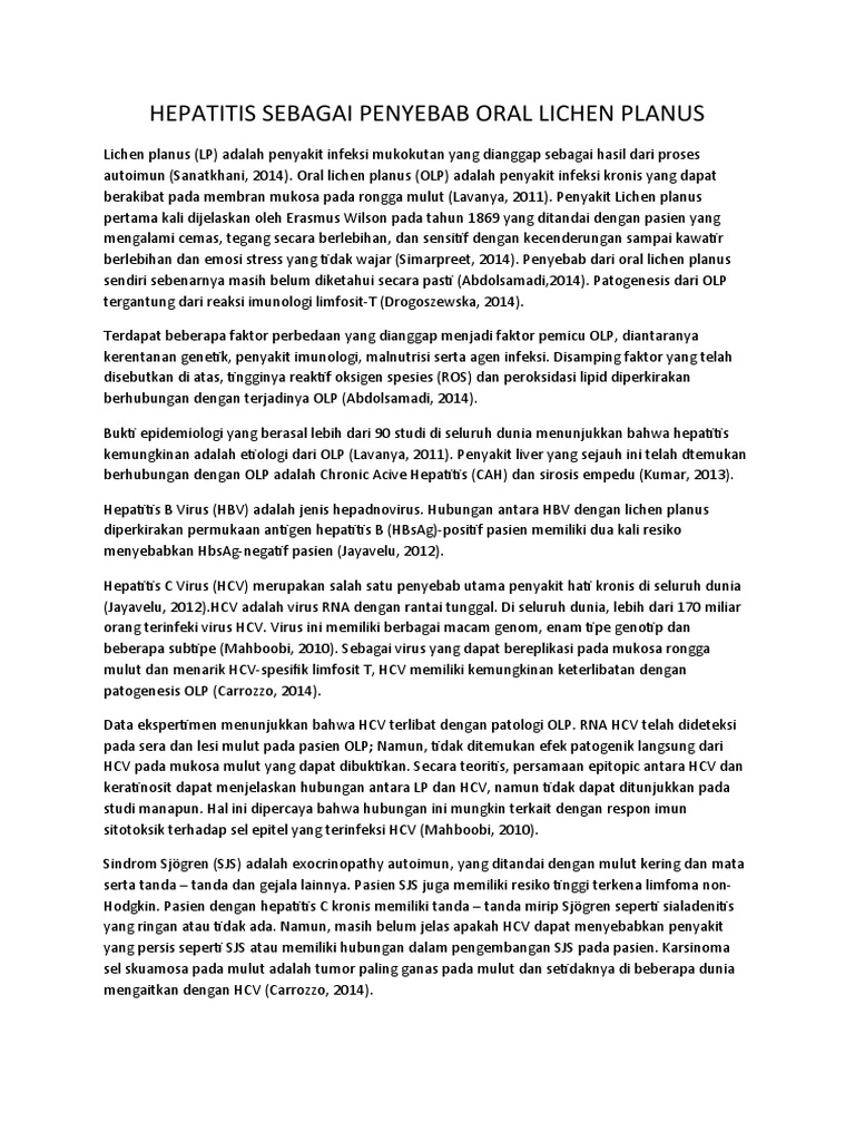 Hepatitis dan Oral Lichen Planus | PDF