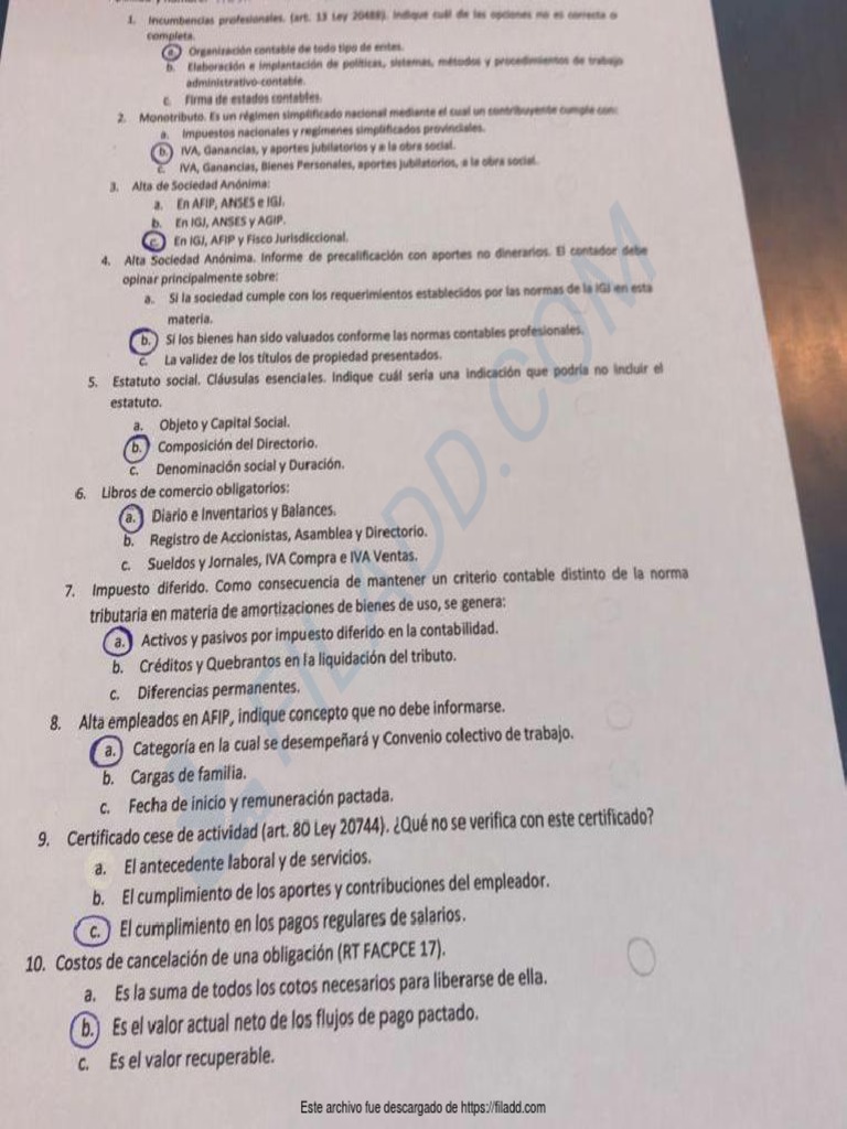 Aporte Modelos de Multiple Choice Taller Practica Profesional | PDF
