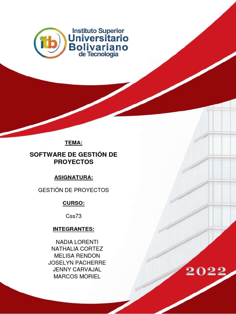 E2 Software de Gestión de Proyectos | PDF | Gestión de tecnología de la ...