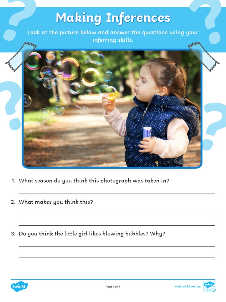 Au L 1632102736 Inferring Picture Comprehension - Ver - 1 | PDF