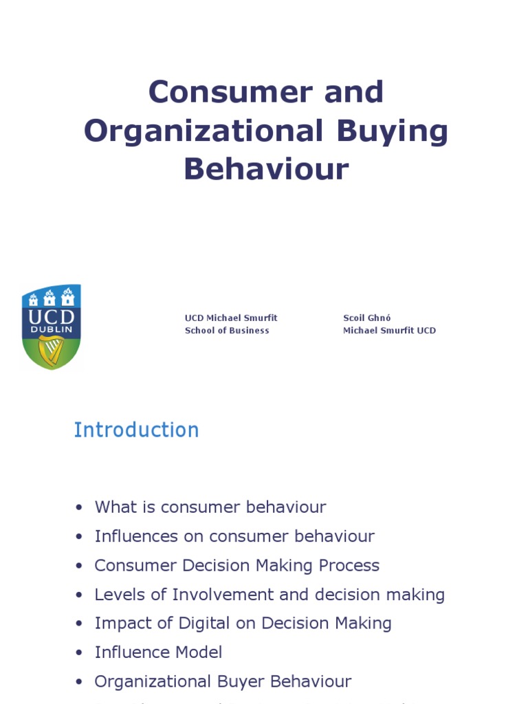Lecture 2 - Customer Behaviour | PDF | Behavior | Consumer Behaviour