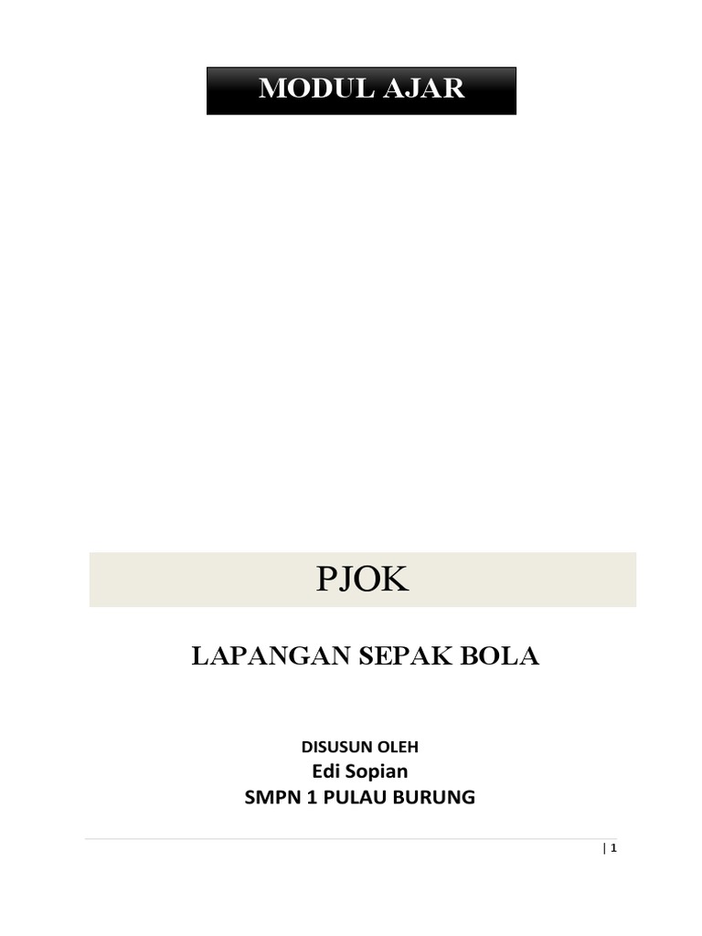 MODUL AJAR Pak Edi | PDF | Karier & Perkembangan