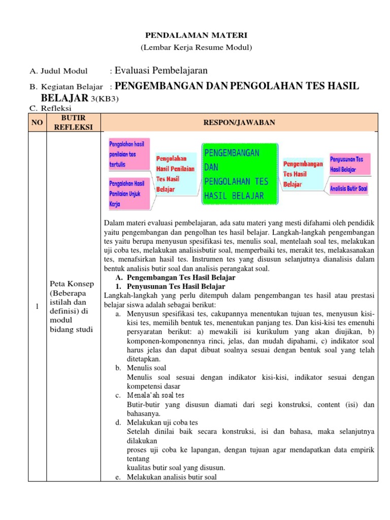 LK-PENDALAMAN MATERI KB 3 Modul 9 | PDF
