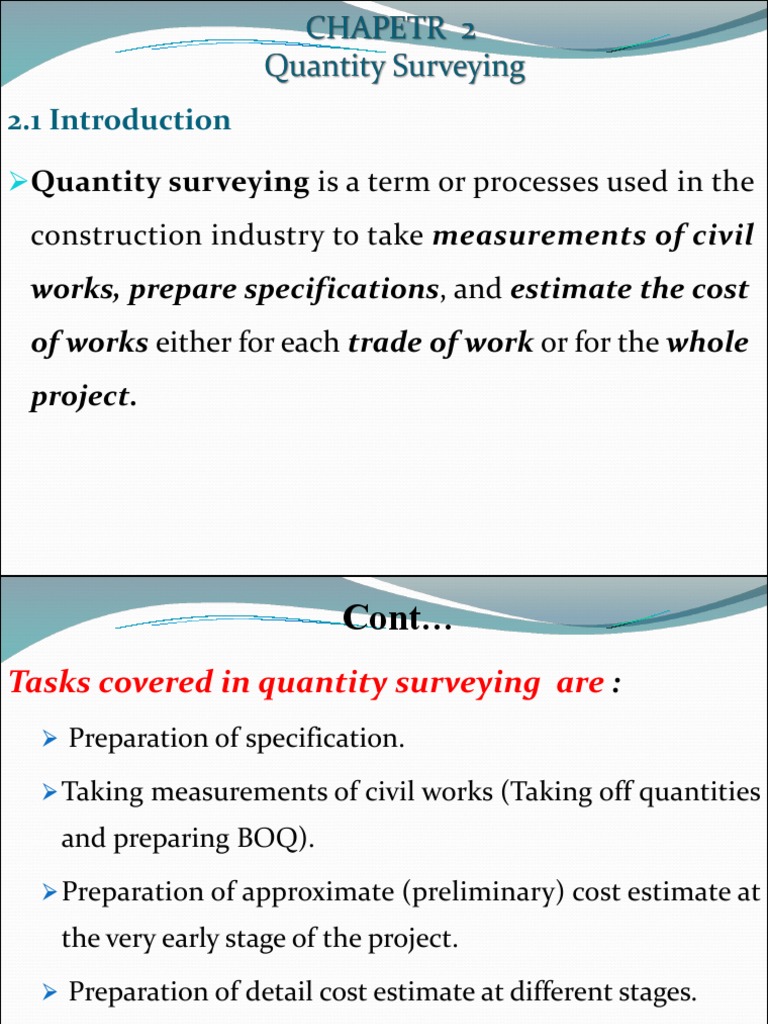 Ppt2 Quantity Ch2 | PDF | Specification (Technical Standard) | Length