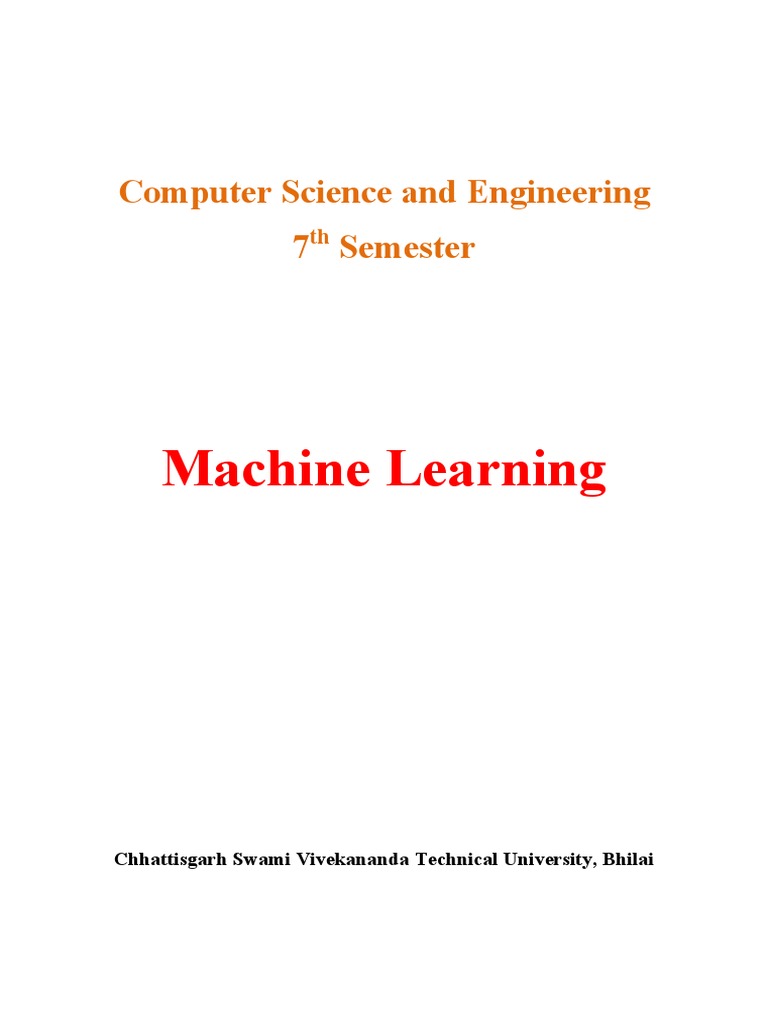 Machine Learning Notes Unit 1 To 4 | PDF | Machine Learning | Cluster ...