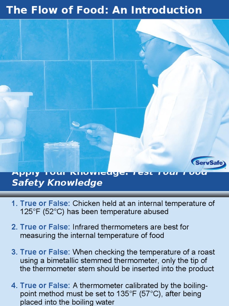 Flow of Food Introduction | PDF | Thermometer | Calibration