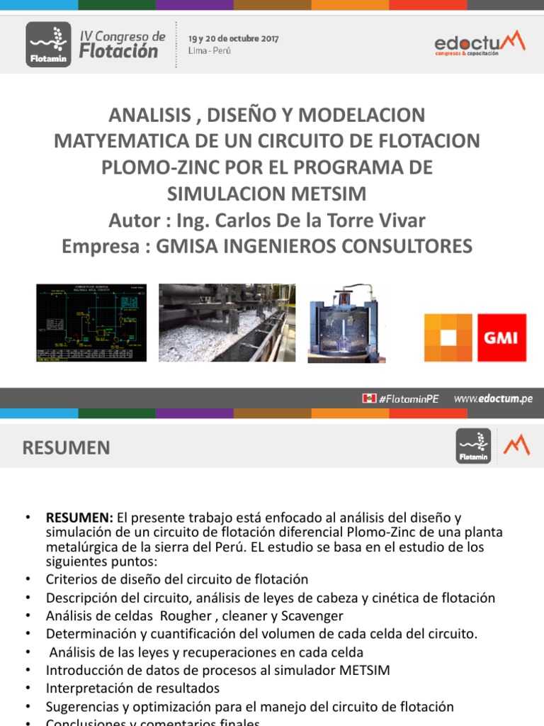 Carlos de La Torre - GMISA | PDF | Zinc | Metalurgia