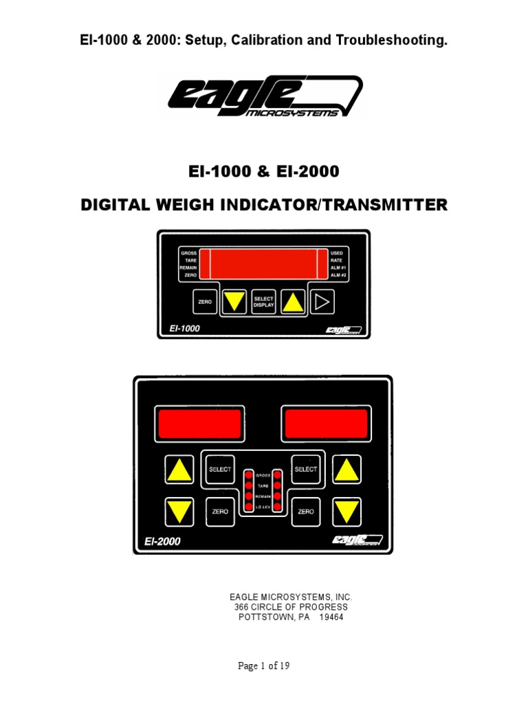 Ei 1000 Ei 2000 Manual V6.60 Rev 2018 10 04 Full | PDF | Alternating ...