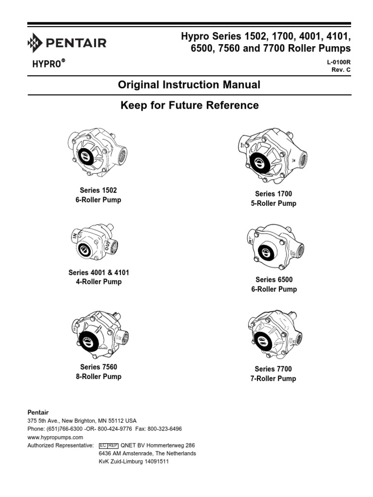 Hypro Roller Pump Manual | Download Free PDF | Pump | Physical Sciences