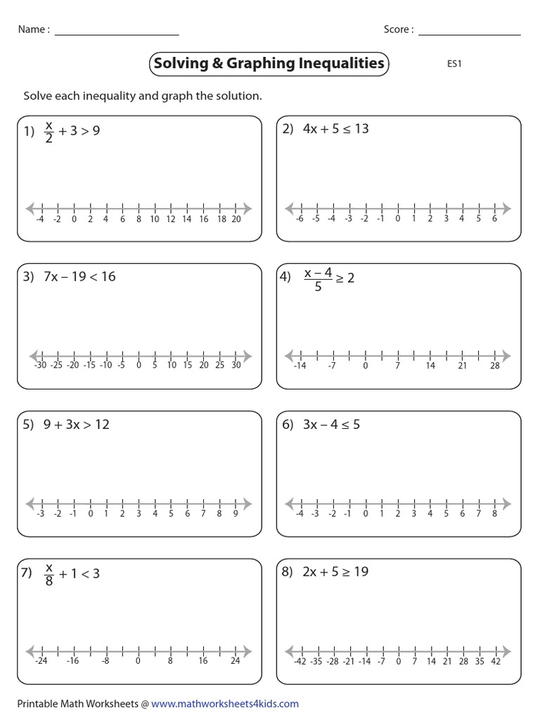 Solving and Graphing Inequalities Guide | PDF | Mathematical Relations ...