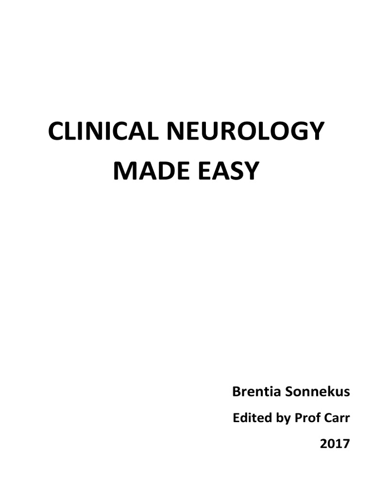 Simplified Clinical Neurology Guide | PDF | Brainstem | Peripheral ...