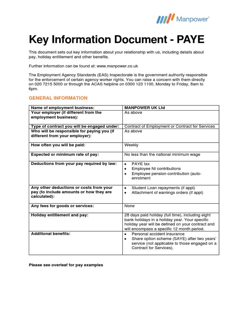 Manpower Key Information | PDF | Pension | Employment