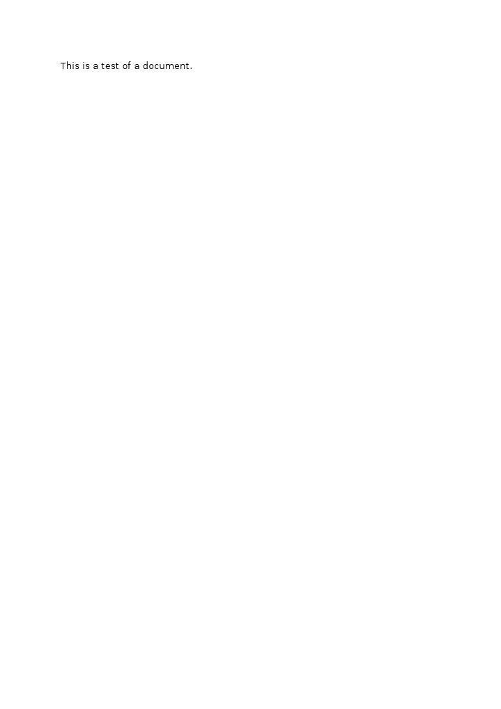 Document Test Overview | PDF