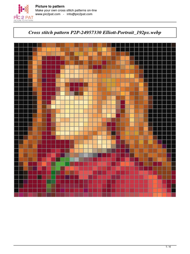 Elliot Cross Stitch | PDF | Qualia | Color