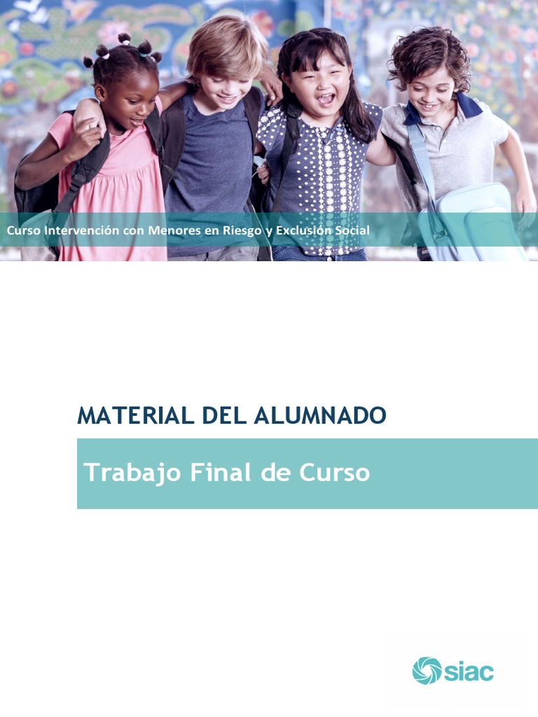 01_TFC. Intervención con Menores en Riesgo y Exclusión Social | PDF ...