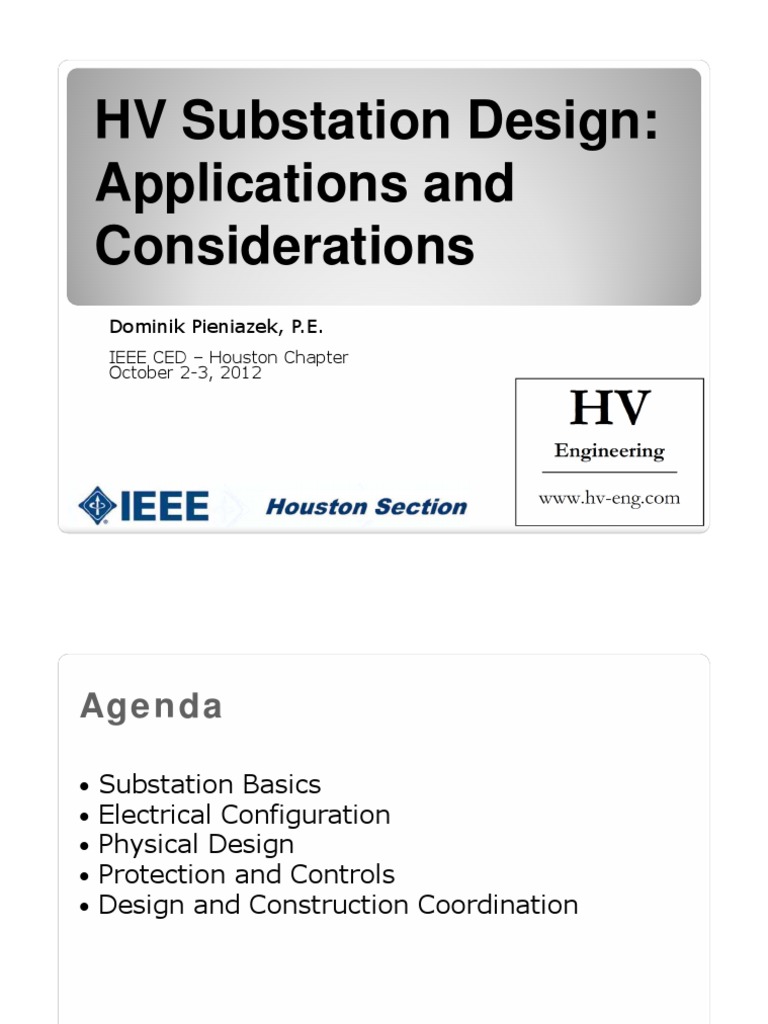 Hv Substation Design Applications And Co Pdf Electrical Substation