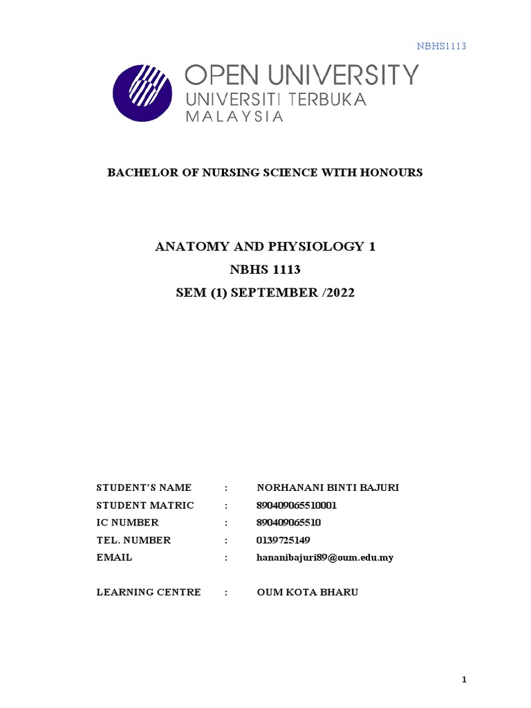 Anatomy And Physiology 1 An Introduction To The Cell System And Tissue