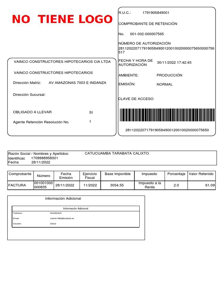 Comprobante de Retención - 2023-01-18T192436.918 | PDF