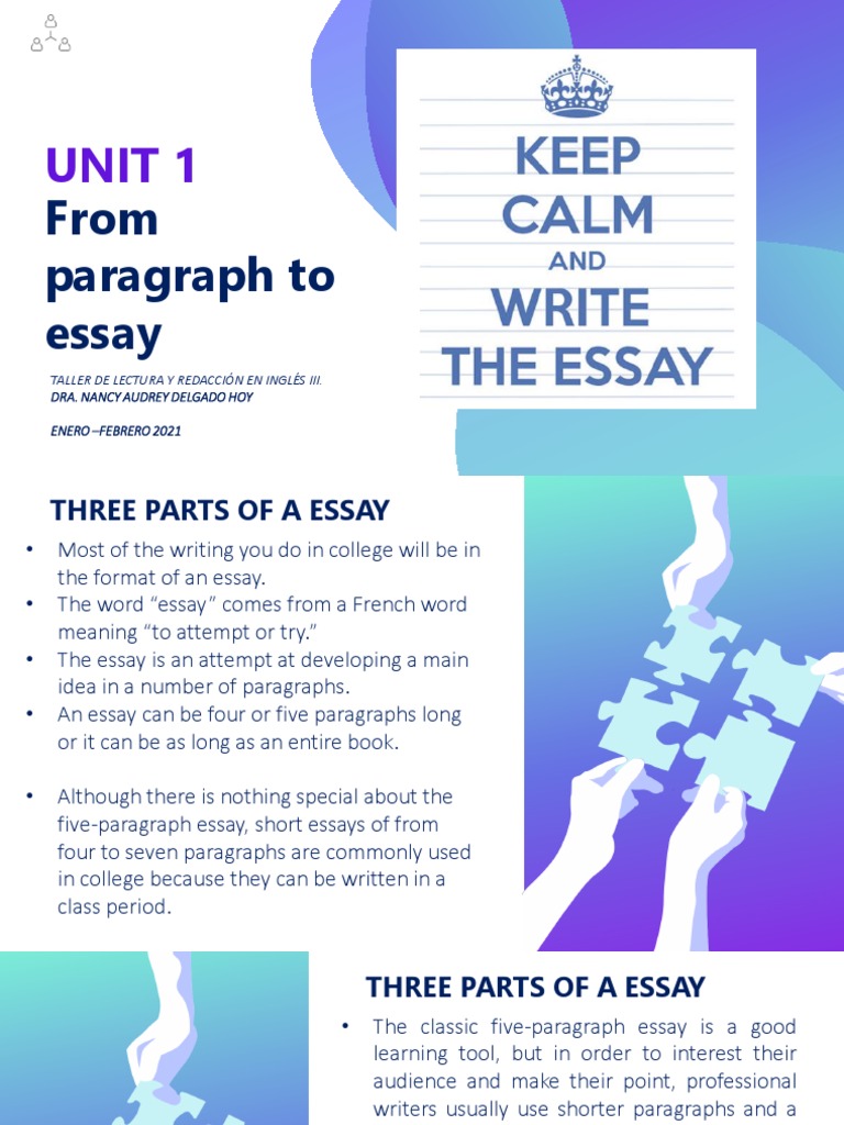 Unit 1 Paragraph To Essay | Download Free PDF | Essays | Paragraph