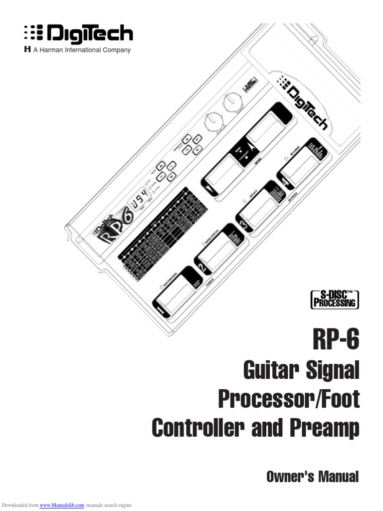 DigiTech rp6 | PDF