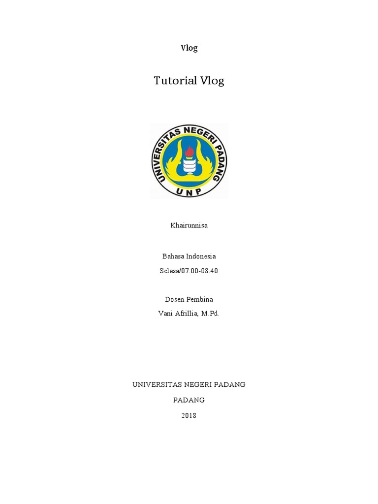 Script TA Vlog-Khairunnisa | PDF