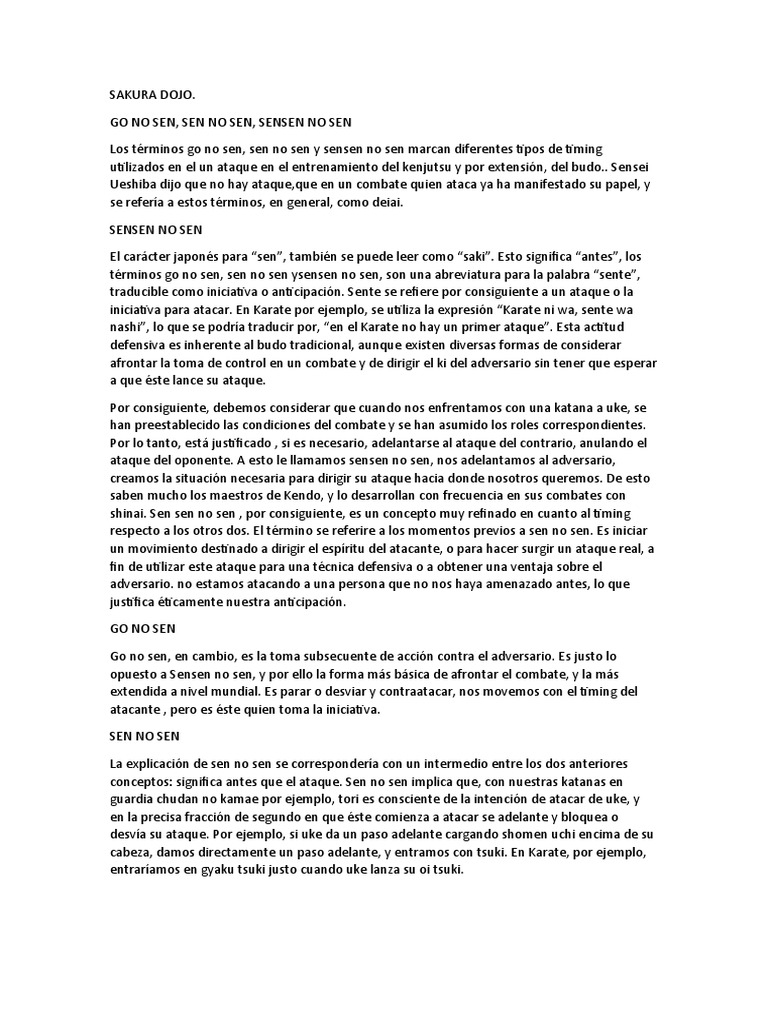 Sakura Dojo | PDF | Kárate | Artes marciales japonesas