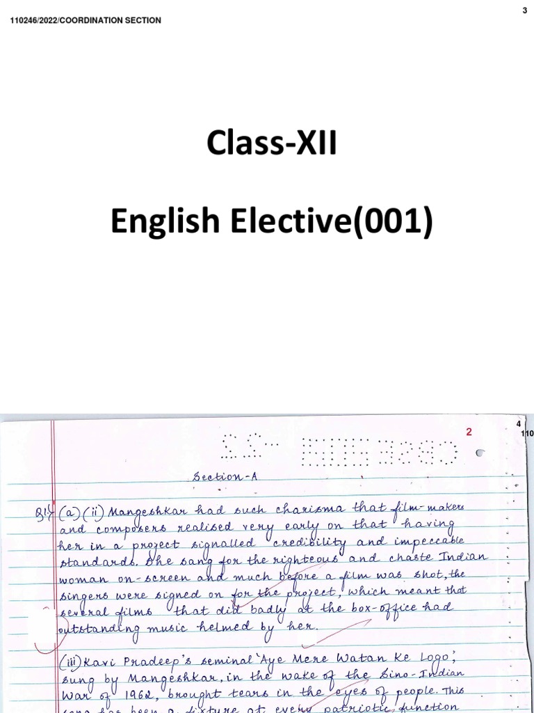 English Elective 001 | PDF