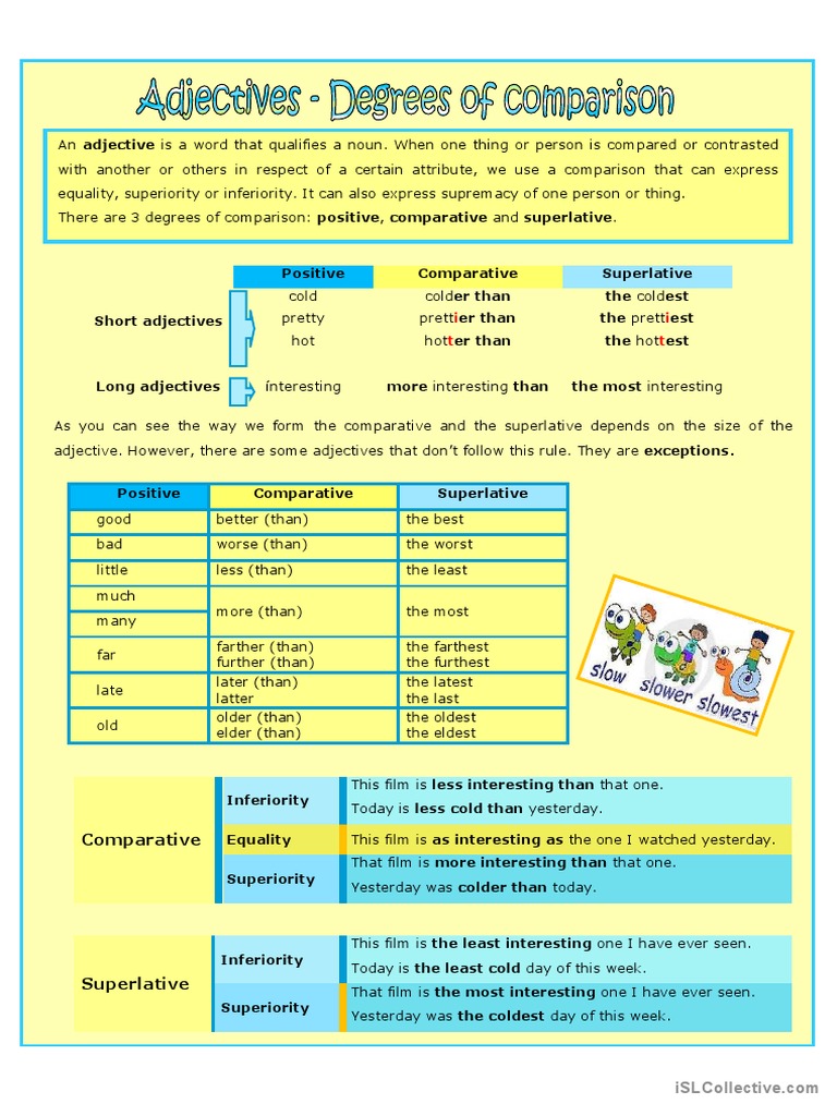 Degrees of Comparison | PDF | Adjective | Linguistic Typology