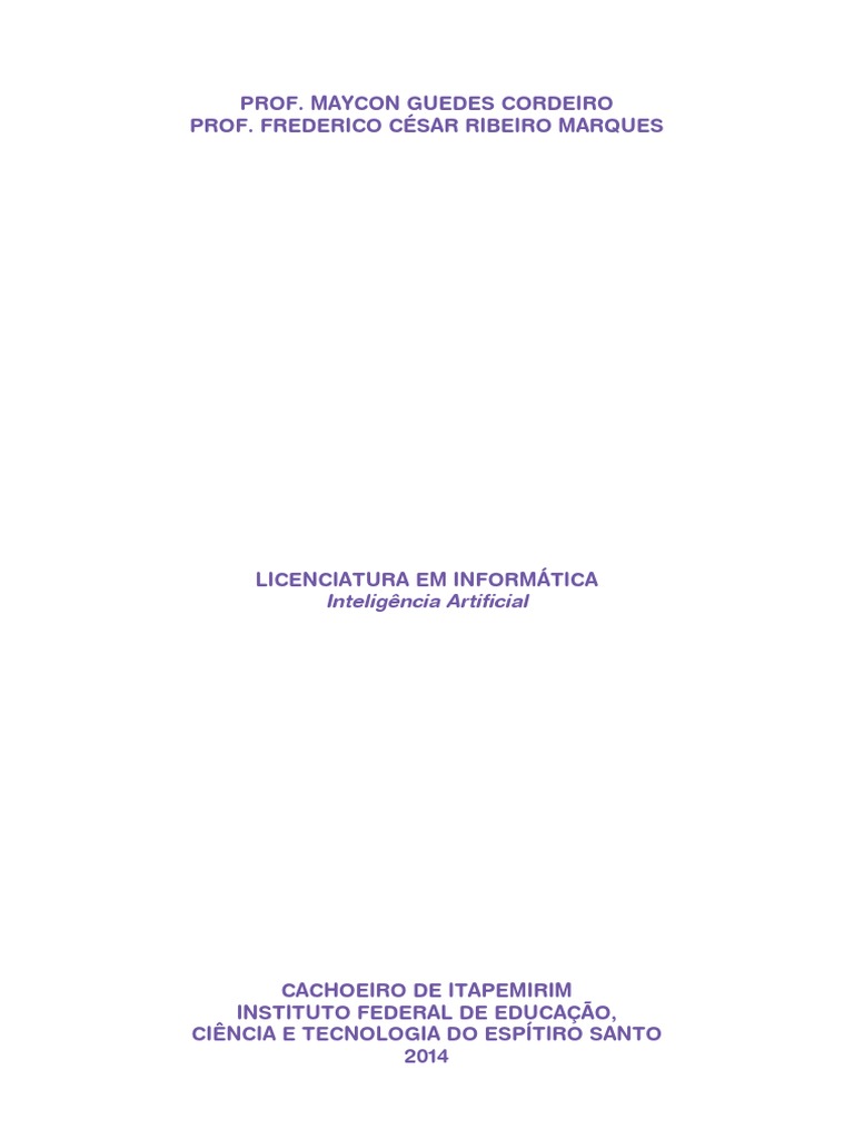 Inteligência Artificial | PDF | Inteligência artificial | Inteligência ...