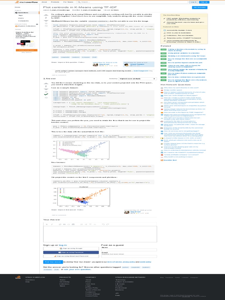 Plot Centroids by Clustering Things | PDF | Http Cookie | Principal Component Analysis