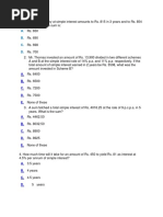 Simple Interest Questions and Answers PDF | PDF | Percentage | Interest