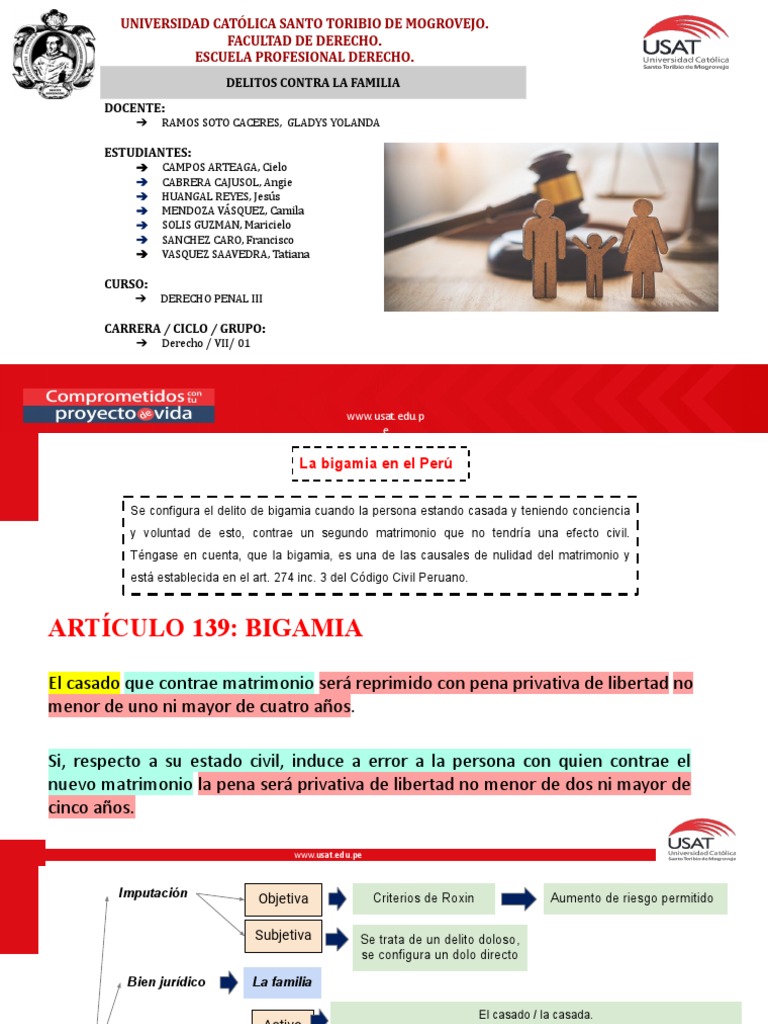 Bigamia-Delitos Contra La Familia-Penaliii-G1 | PDF | Intención ...