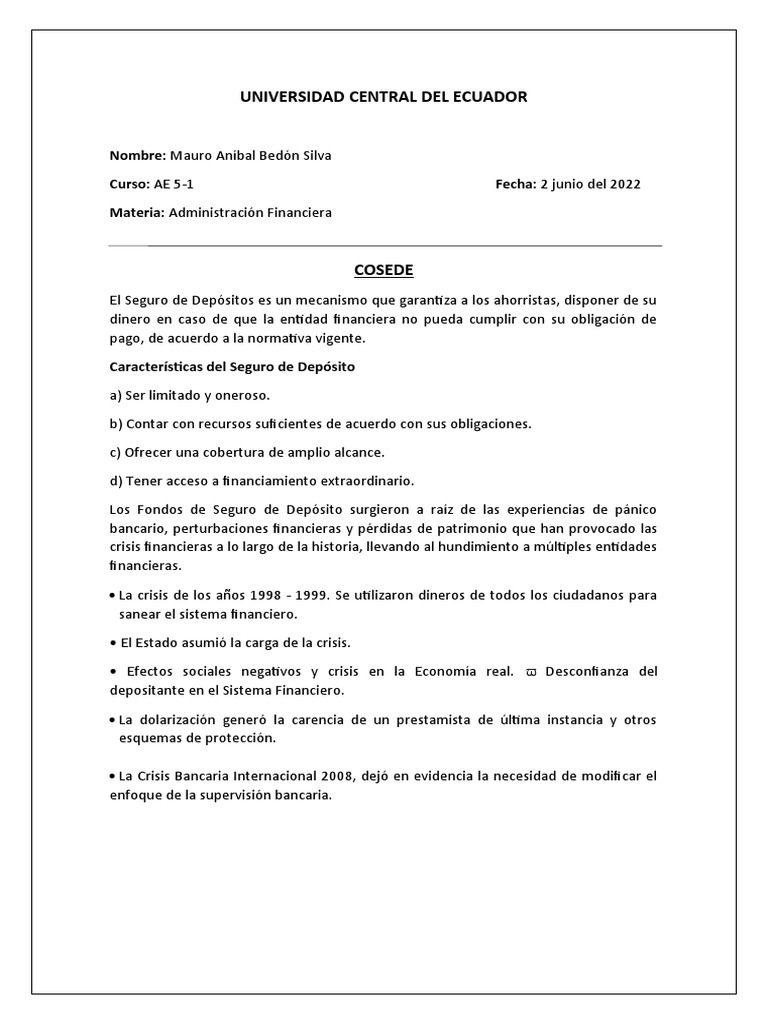 COSEDE | PDF