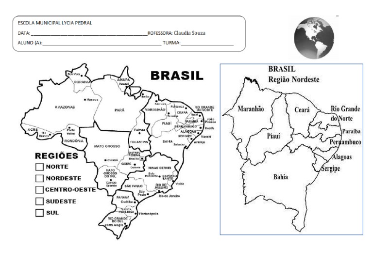 Atividade de Geografia Mapas | PDF