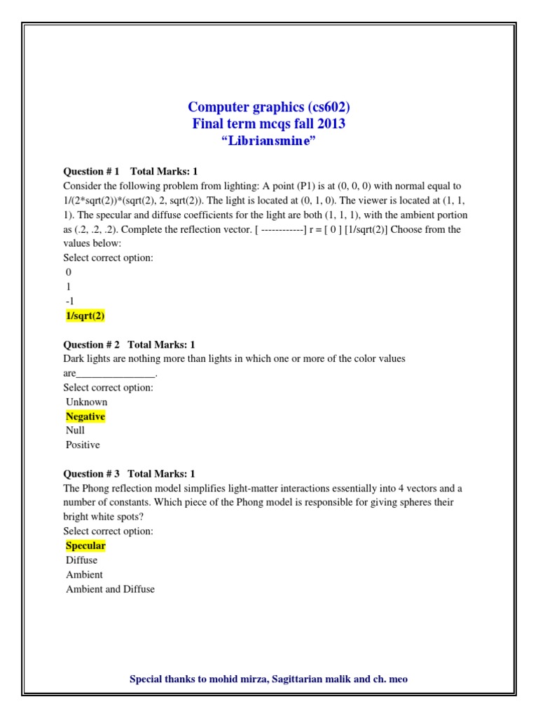 Cs 602 Minemc Qsfinal | PDF | Mathematics | Geometry